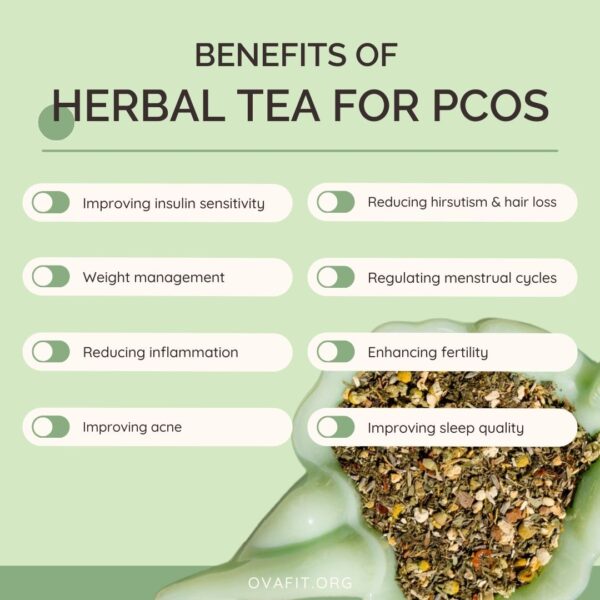 PCOS Tea Blend Recipe to Reduce Testosterone - Ovafit